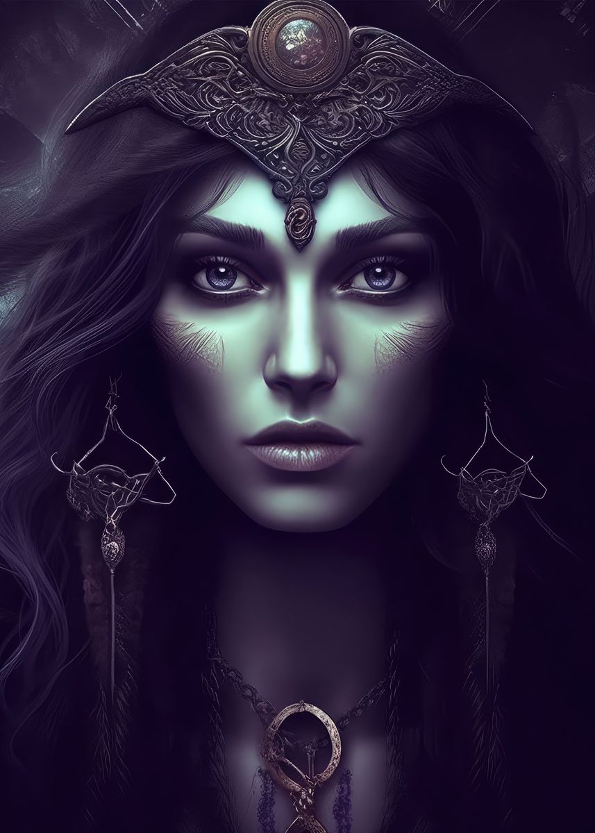 'Hekate' Poster, picture, metal print, paint by RosaliasArt | Displate