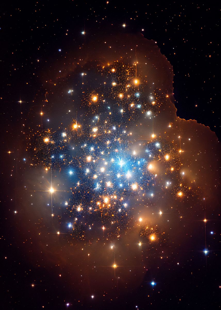 'Star Cluster' Poster, picture, metal print, paint by Space Face | Displate