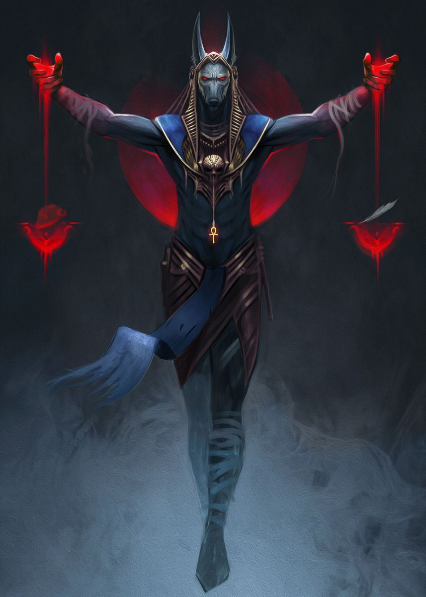 'Anubis Scales' Poster, picture, metal print, paint by Velvet Diamond ...