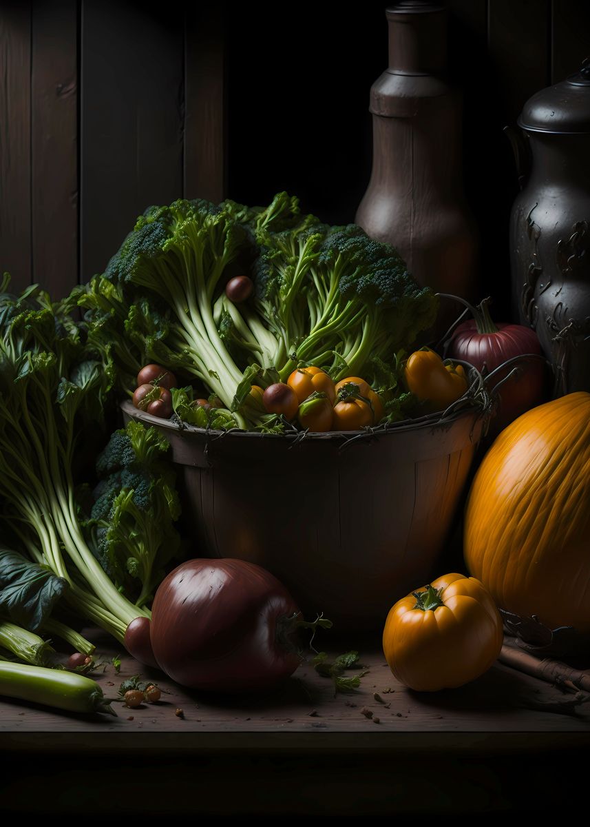 'Kitchen Food' Poster, picture, metal print, paint by ColorMe Creative ...