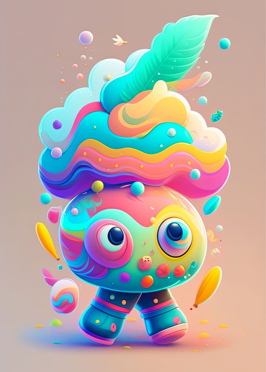 'Candy Monster' Poster by NAMA | Displate