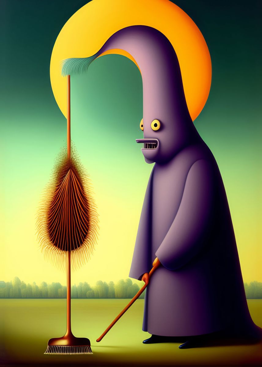 'Anthropomorphic monster' Poster, picture, metal print, paint by NAMA ...