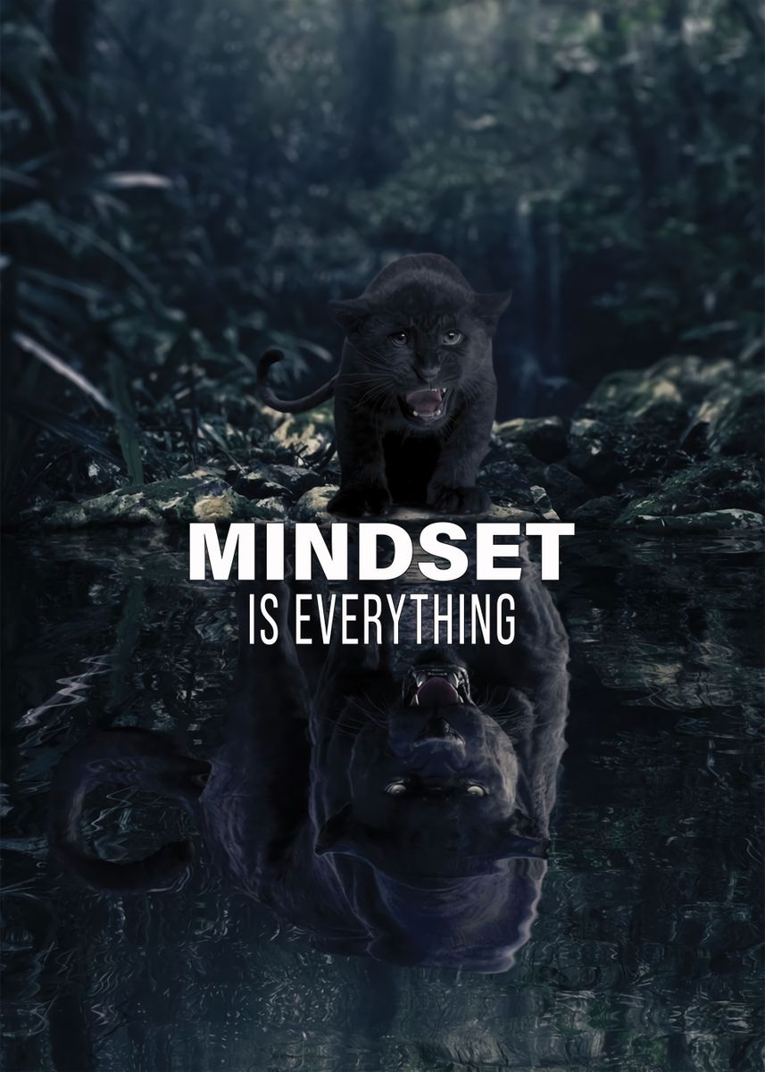 'mindset is everything' Poster by Motivation Charllie | Displate