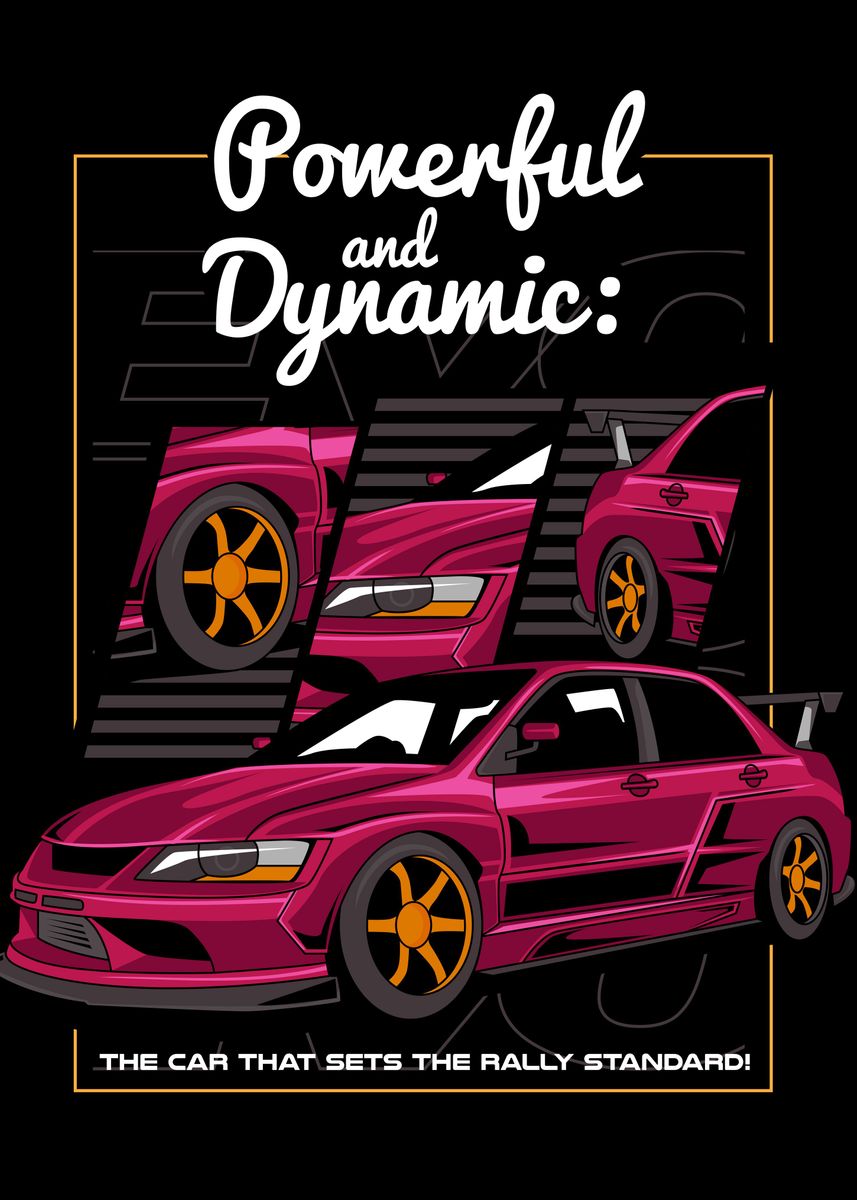 'Powerfull and Dynamic' Poster by Iqbal harris | Displate