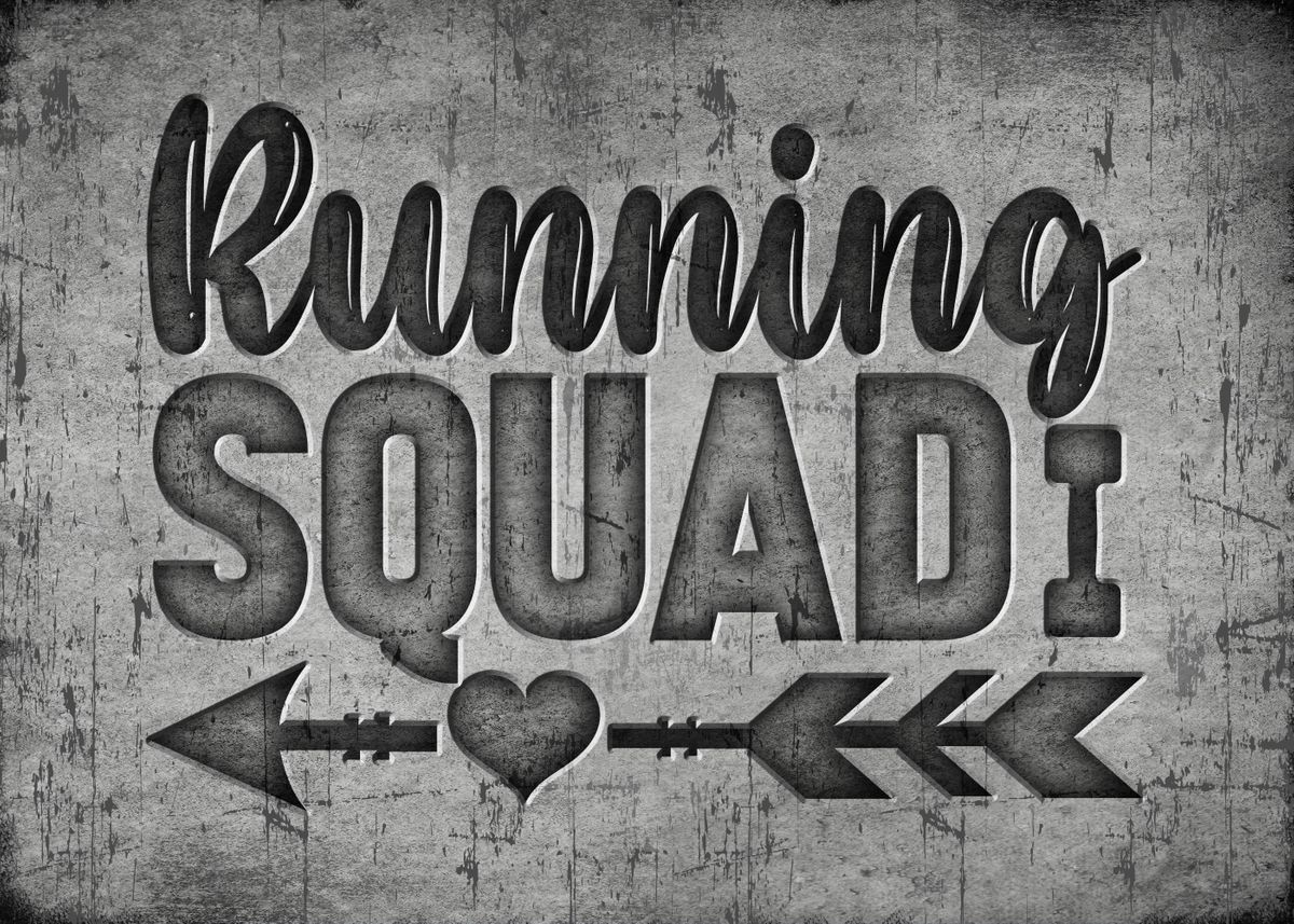 'Running Squad' Poster by XandYart | Displate