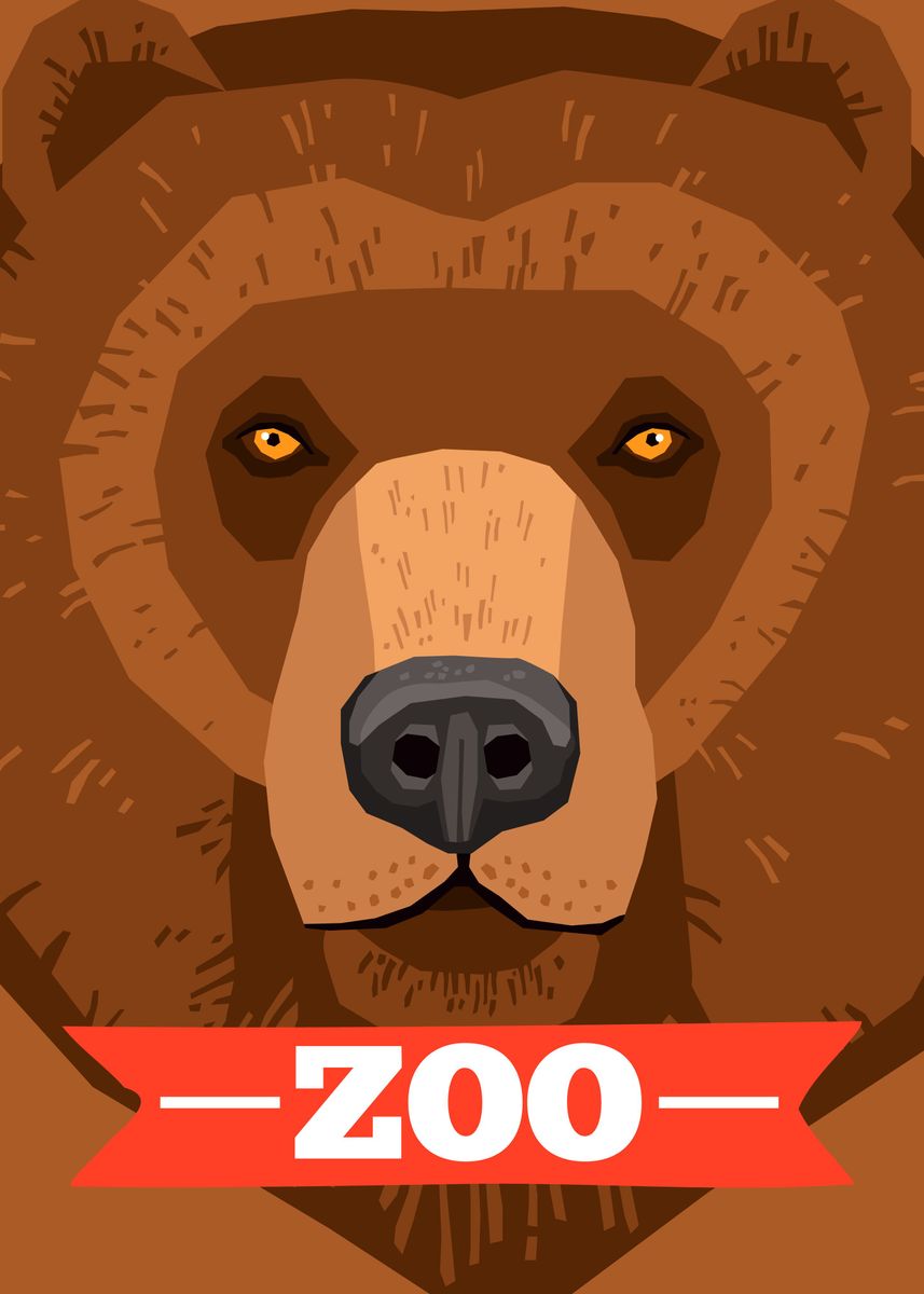'Zoo Animal beer' Poster, picture, metal print, paint by WallWonders ...