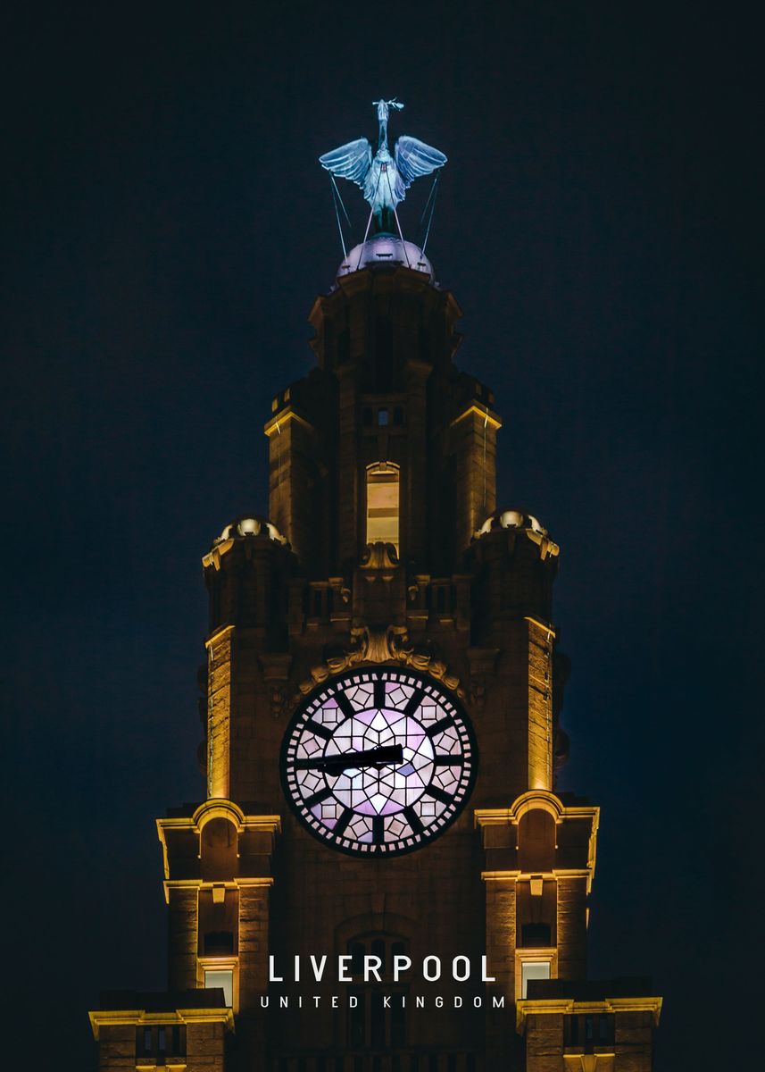 'Liverpool ' Poster, picture, metal print, paint by Famous City | Displate