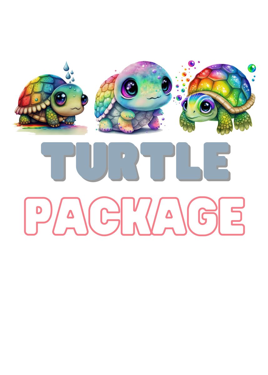 'The Turtle Package' Poster by Ramona Bruner | Displate