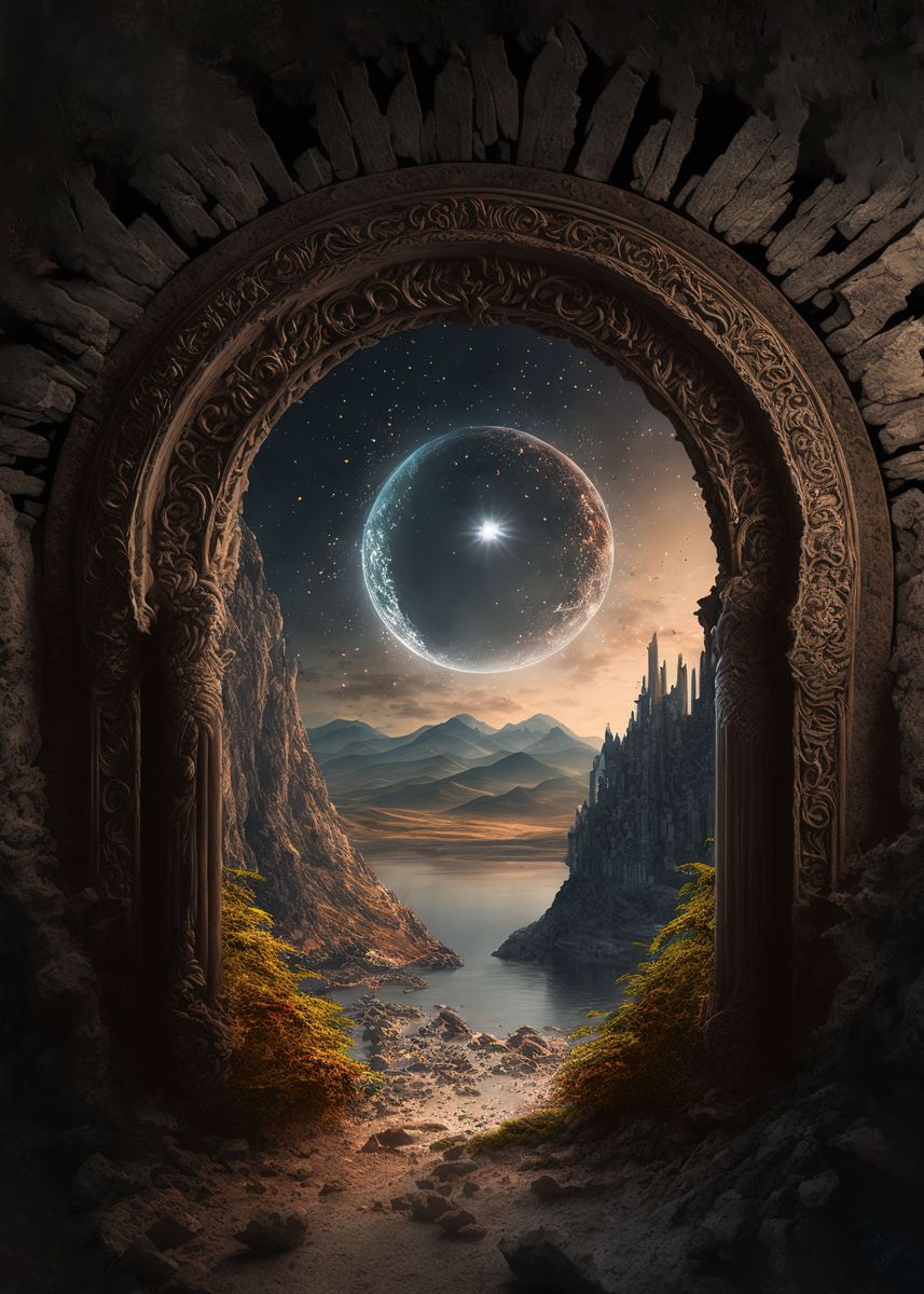 'Mystical Worlds Fantasy' Poster, picture, metal print, paint by ...