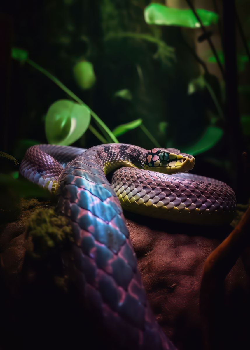 'Slithery snake' Poster, picture, metal print, paint by Zooscape ...