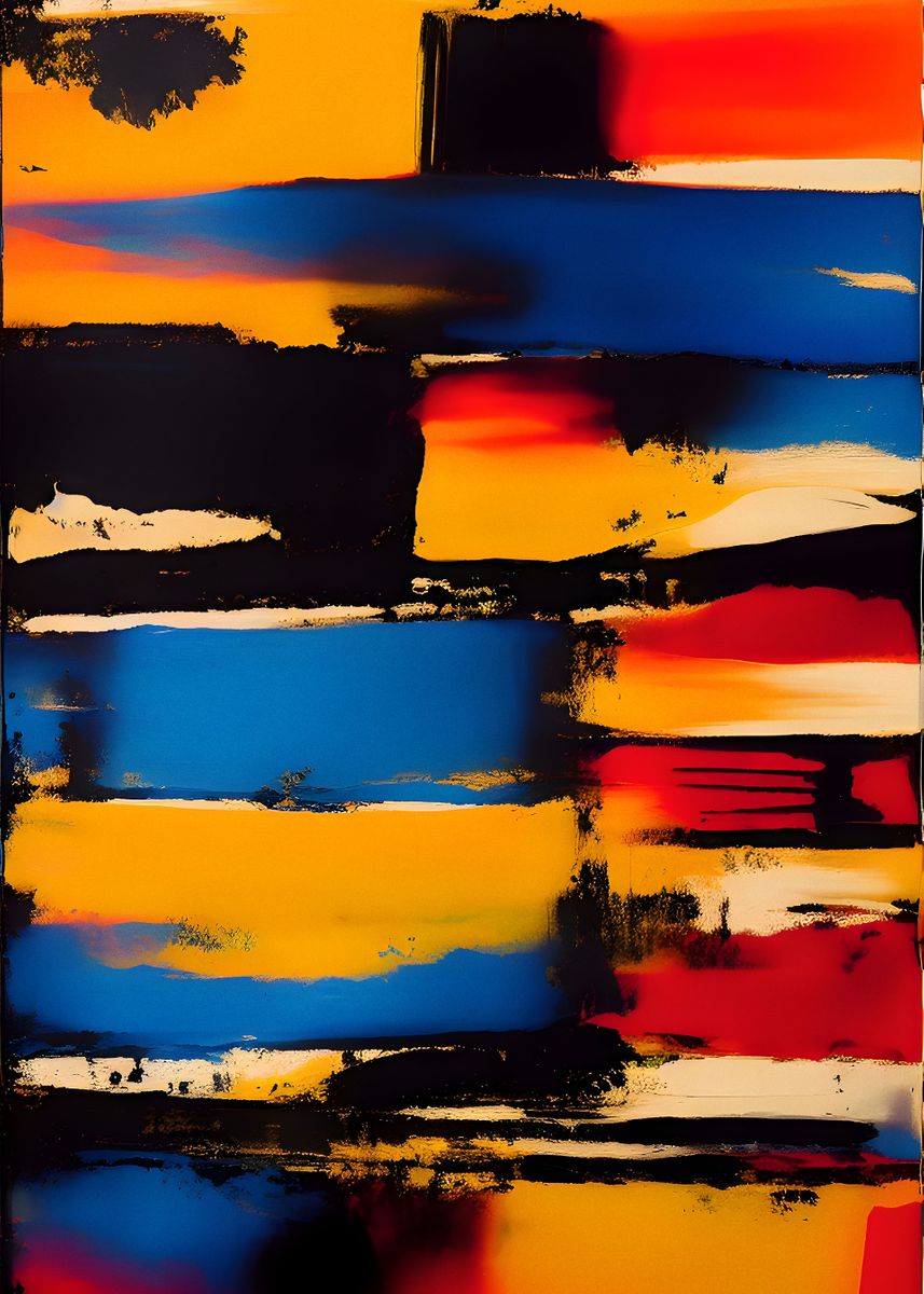 'Oscillating Perceptions' Poster, picture, metal print, paint by BluePinkPanther | Displate