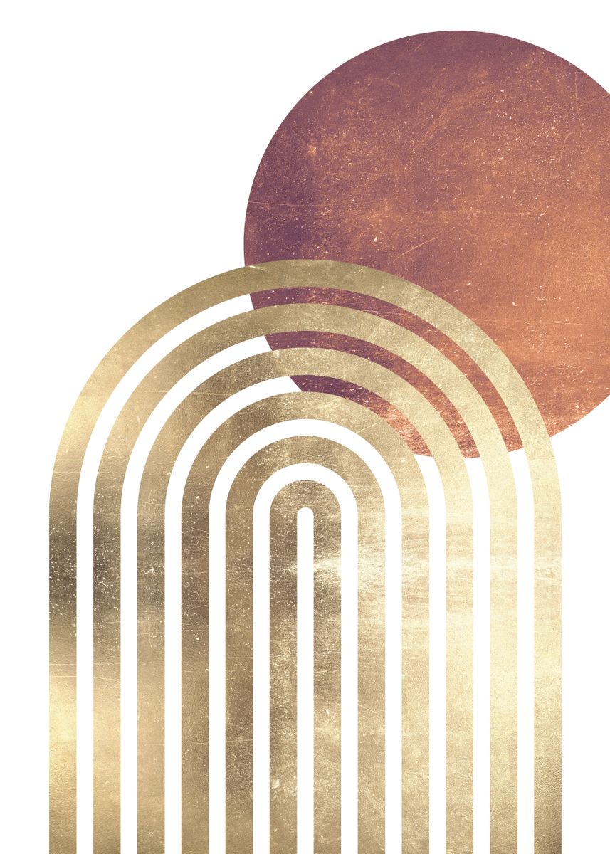 'Gold and silver art 5' Poster by Vitor Costa | Displate