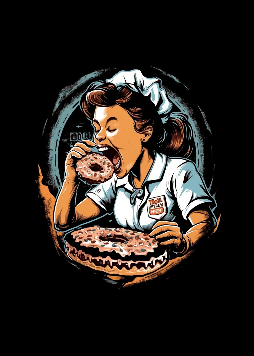'Nurse Donut Lover' Poster by CrownMerch | Displate