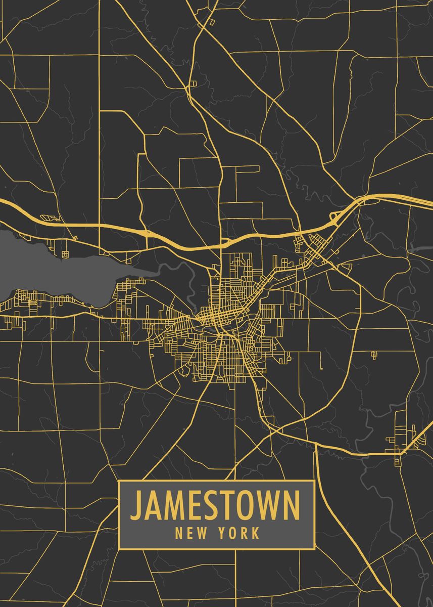 'Jamestown Ny' Poster by Miracle Studio | Displate