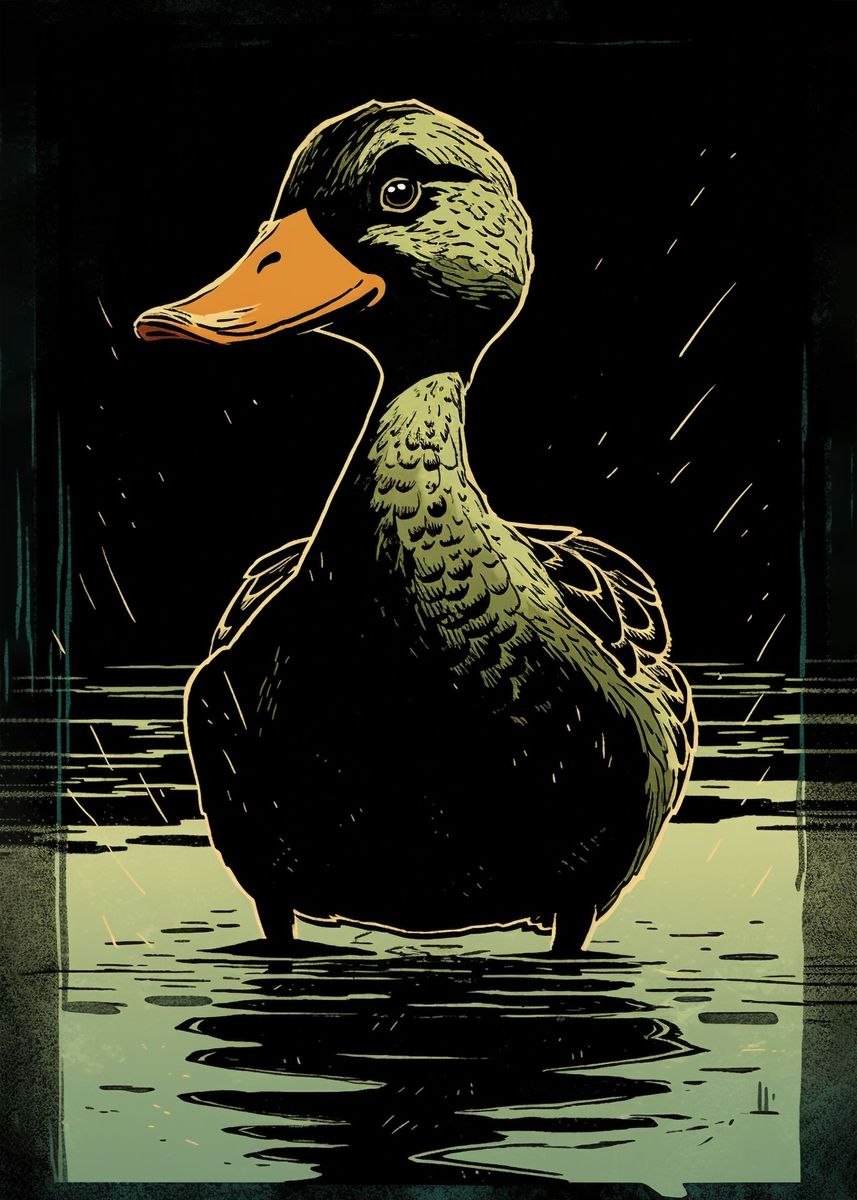 'Doomsday Duck' Poster, picture, metal print, paint by dostiphotography ...