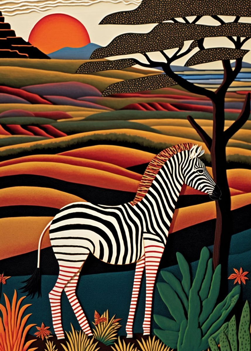 'I am Zebra' Poster, picture, metal print, paint by Blackman Studio ...