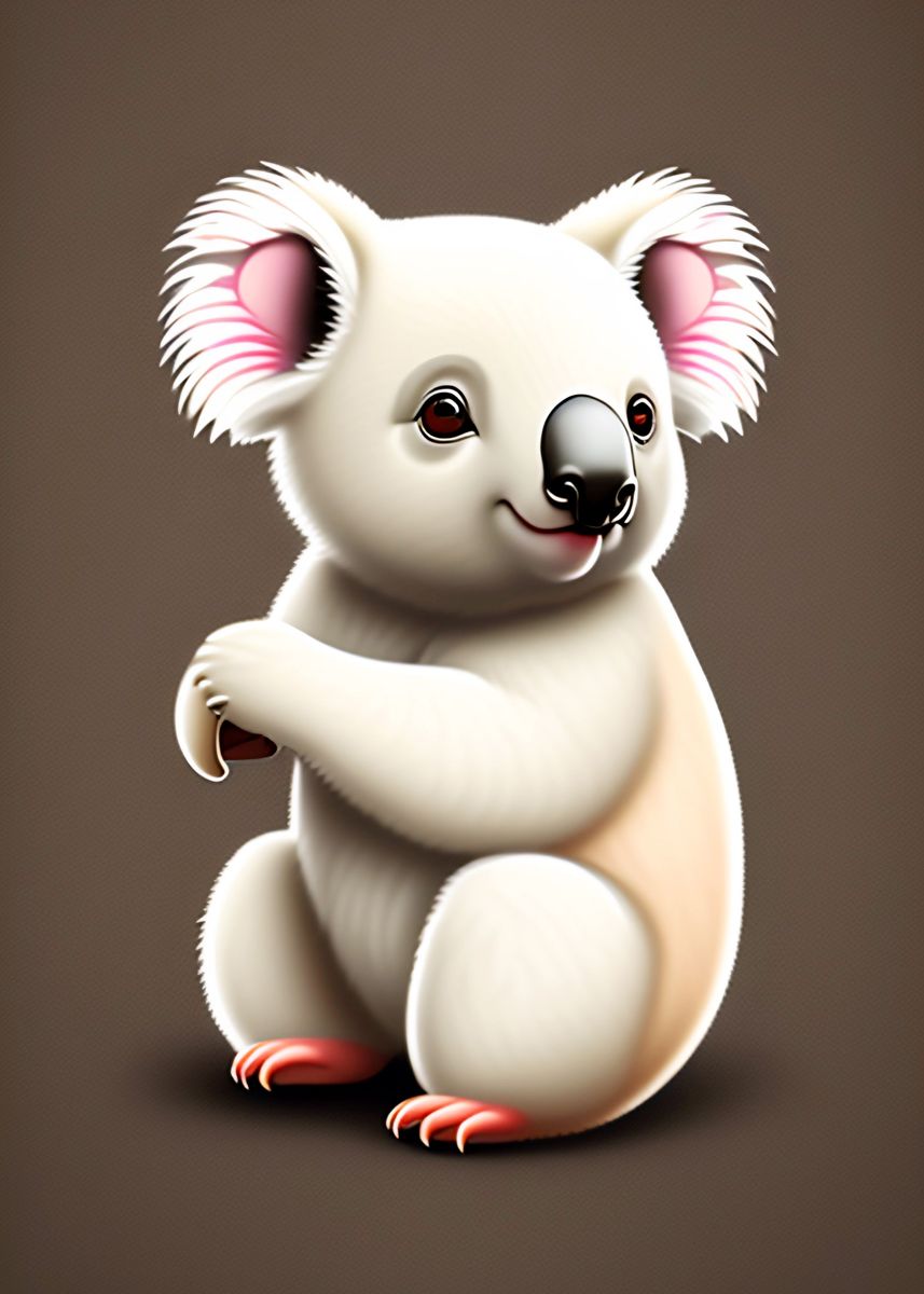 'CUTE KOALA ' Poster, picture, metal print, paint by LuckStory | Displate