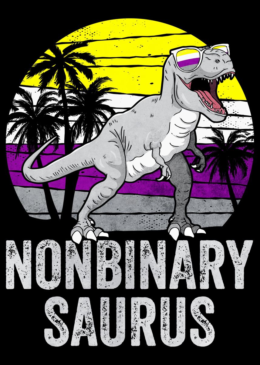 'Non Binary Pride Flag' Poster, picture, metal print, paint by ...