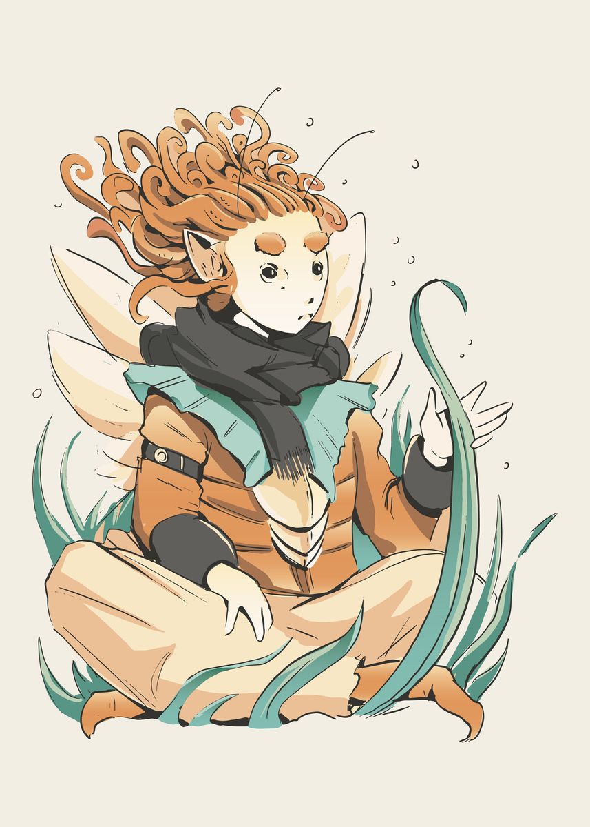 'night elf cottage core' Poster by Philip Anders | Displate