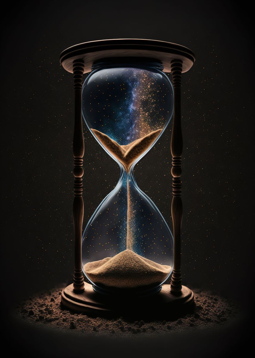 'the flow of time' Poster, picture, metal print, paint by Elysia | Displate