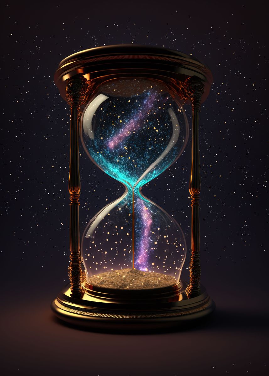 'the flow of time' Poster, picture, metal print, paint by Elysia | Displate