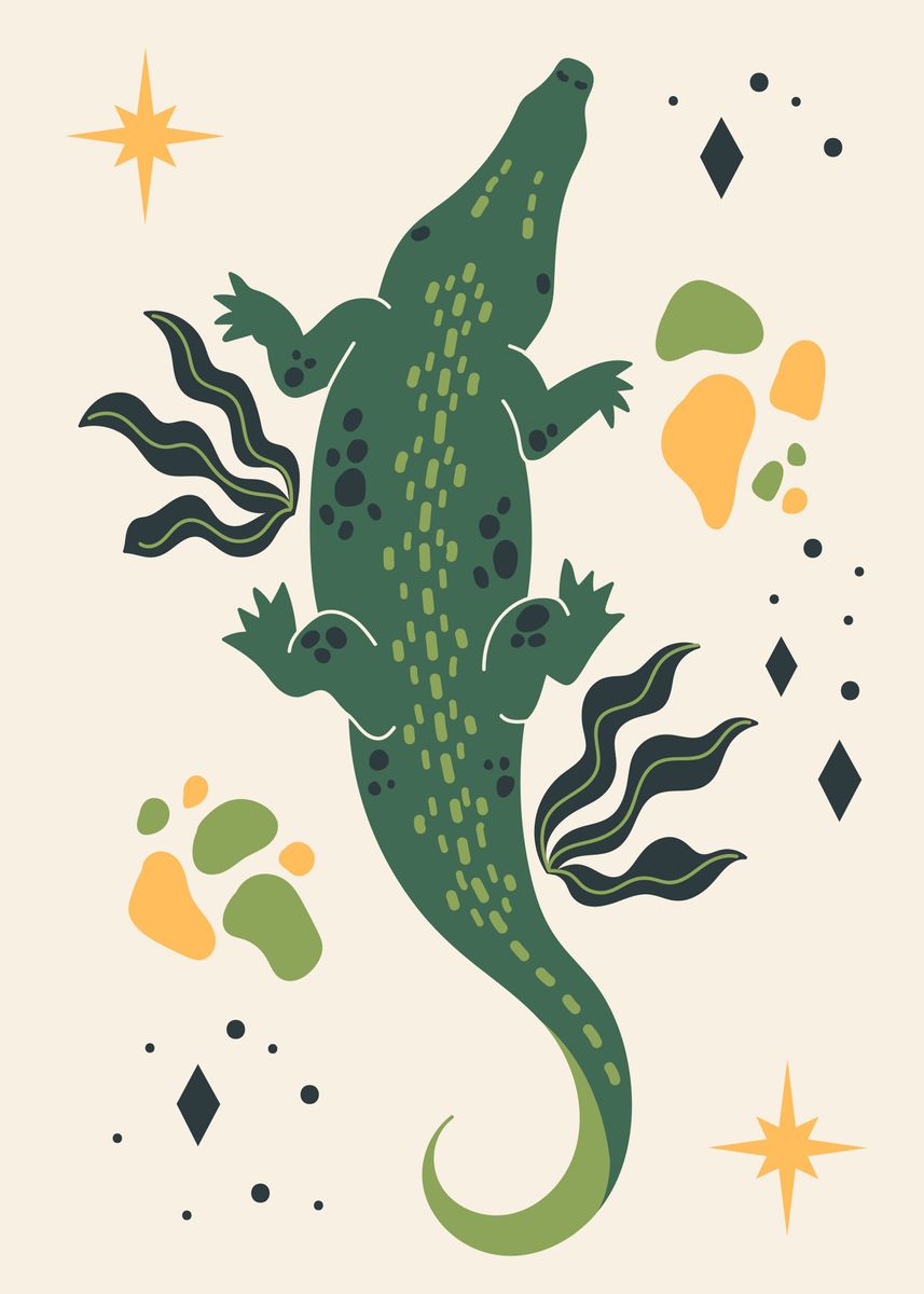 'wild animal reptile' Poster by valkry art | Displate