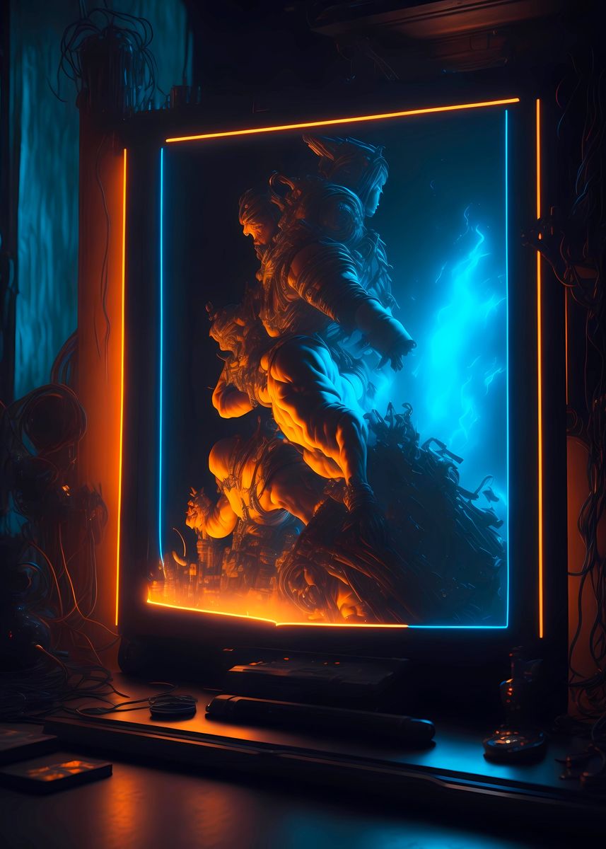 'Gaming Computer' Poster, picture, metal print, paint by ColorMe ...