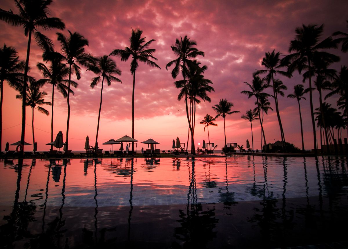 'Sunset' Poster by Rijis Art | Displate