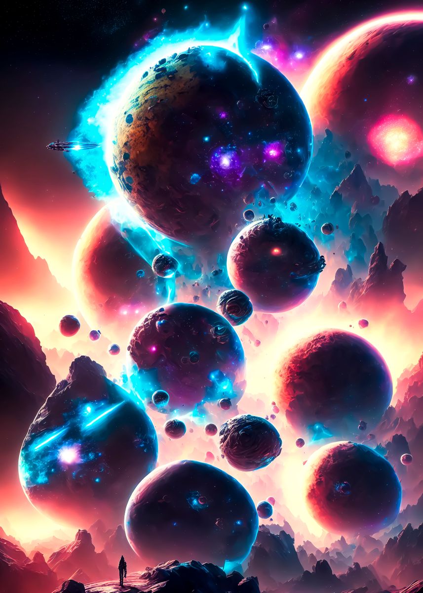 'Planetarium' Poster, picture, metal print, paint by James Garcia ...