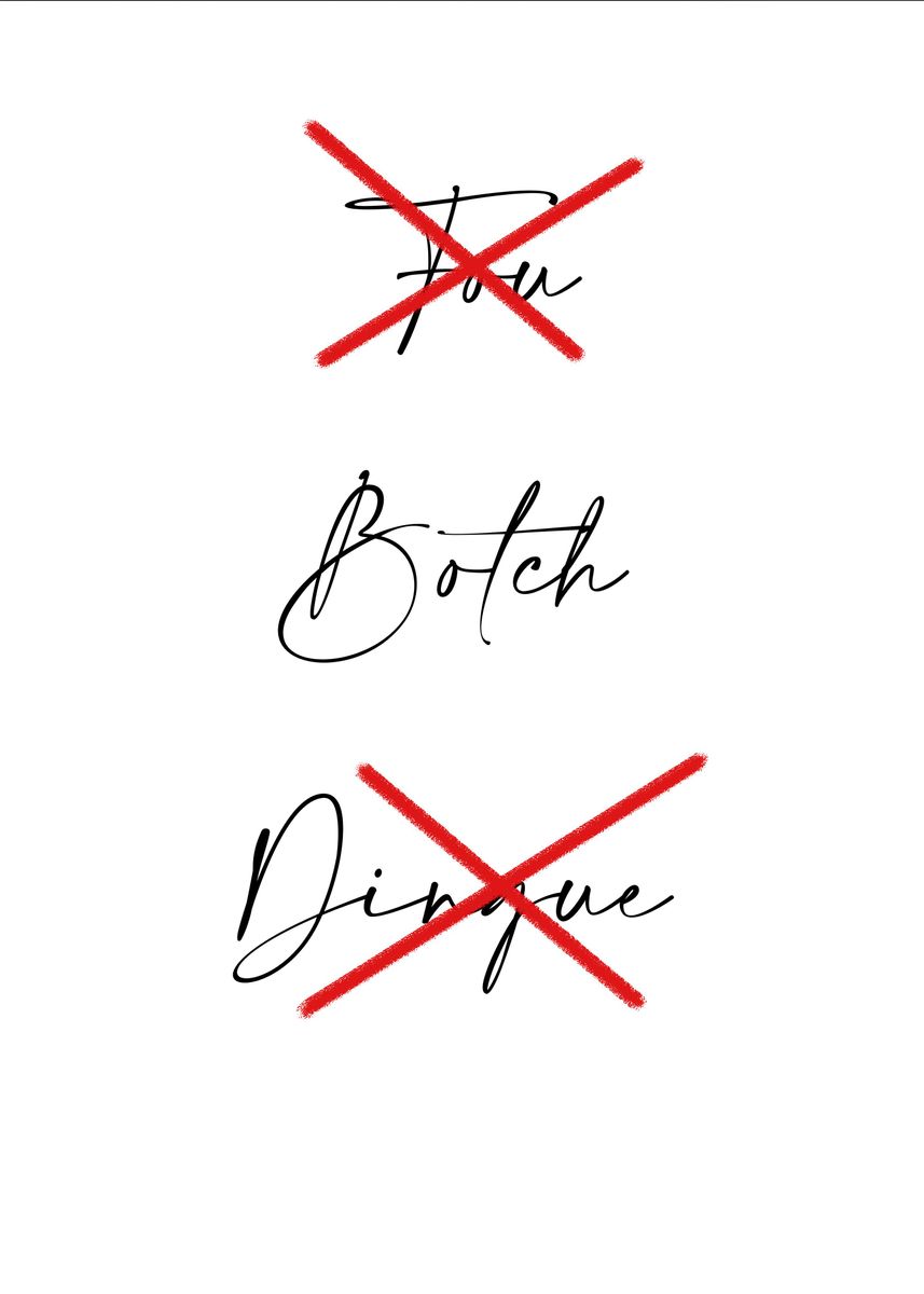 'BOTCH' Poster, picture, metal print, paint by TroisiemeOeil | Displate