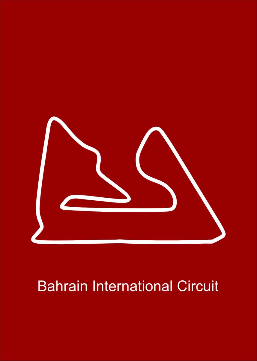 'Bahrain Circuit' Poster, picture, metal print, paint by Popular ...