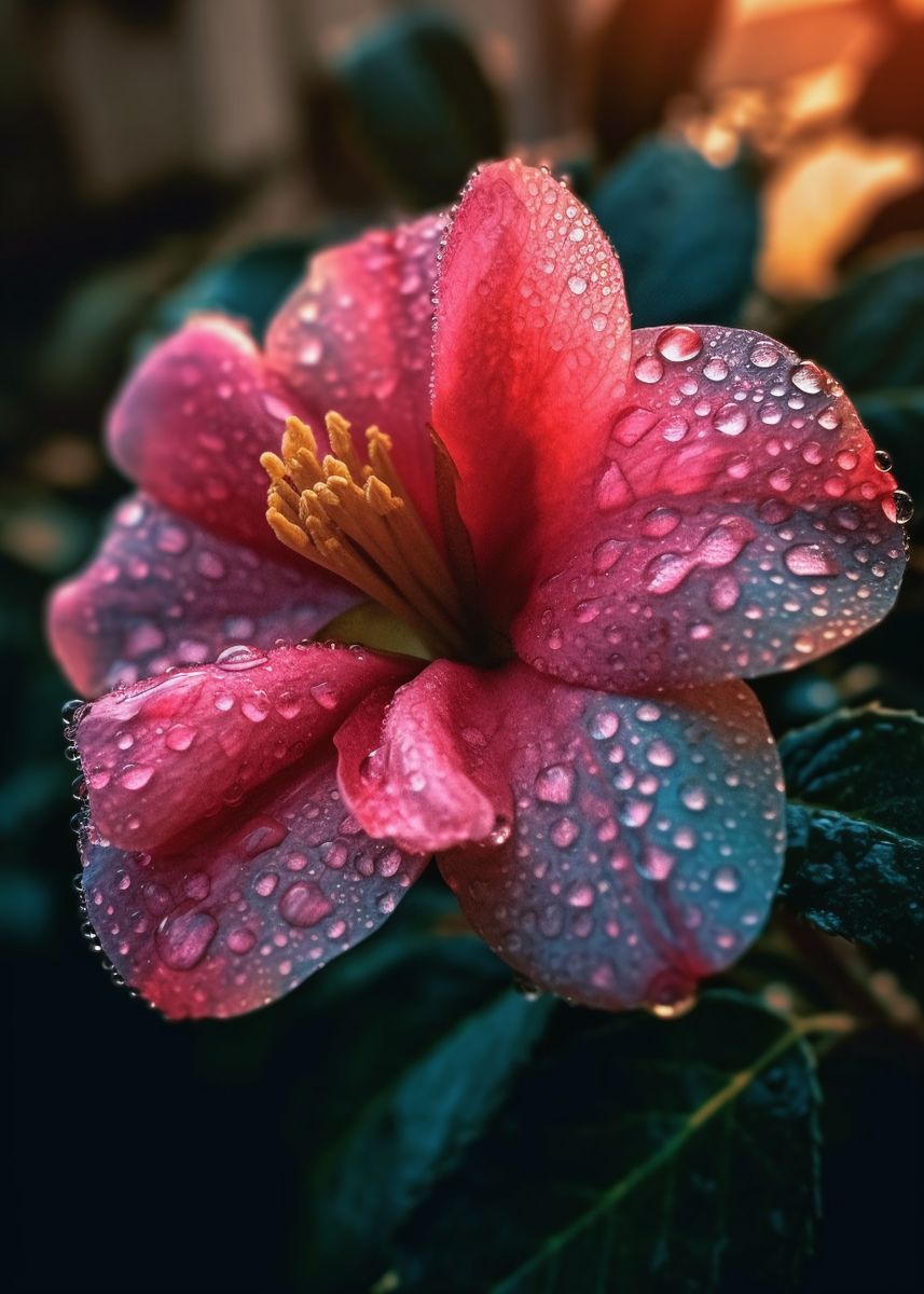'Mystical Flower' Poster, picture, metal print, paint by Zukato | Displate