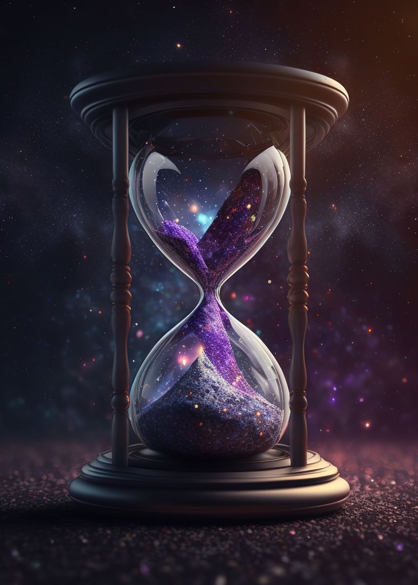 'the flow of time' Poster, picture, metal print, paint by Elysia | Displate