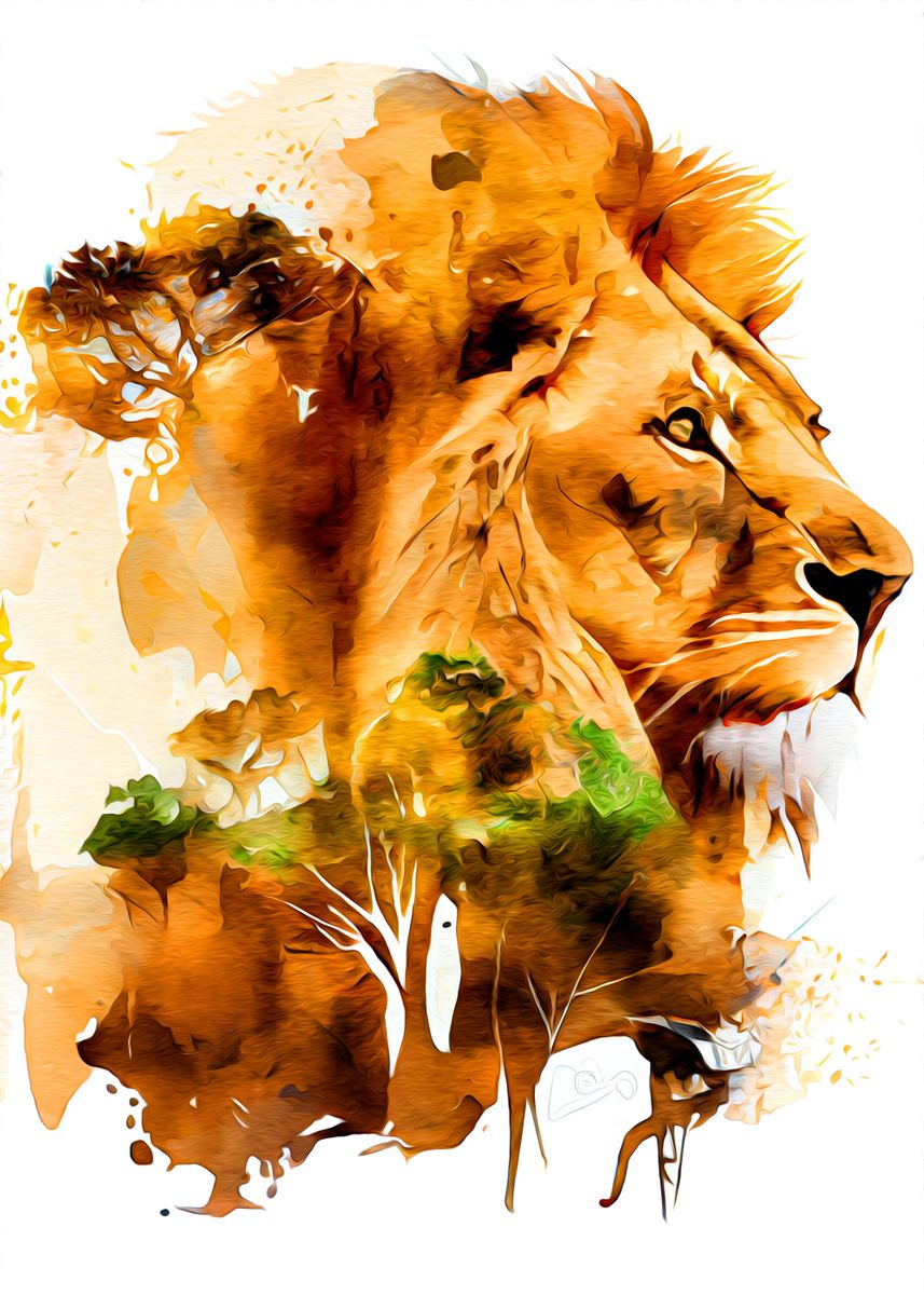 'Lion' Poster by set more | Displate