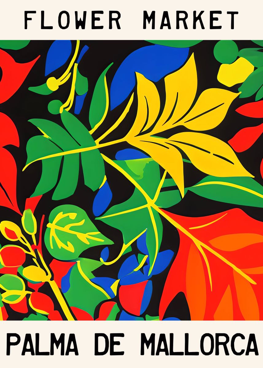 'PALMA DE MALLORCA' Poster, picture, metal print, paint by BluePinkPanther | Displate