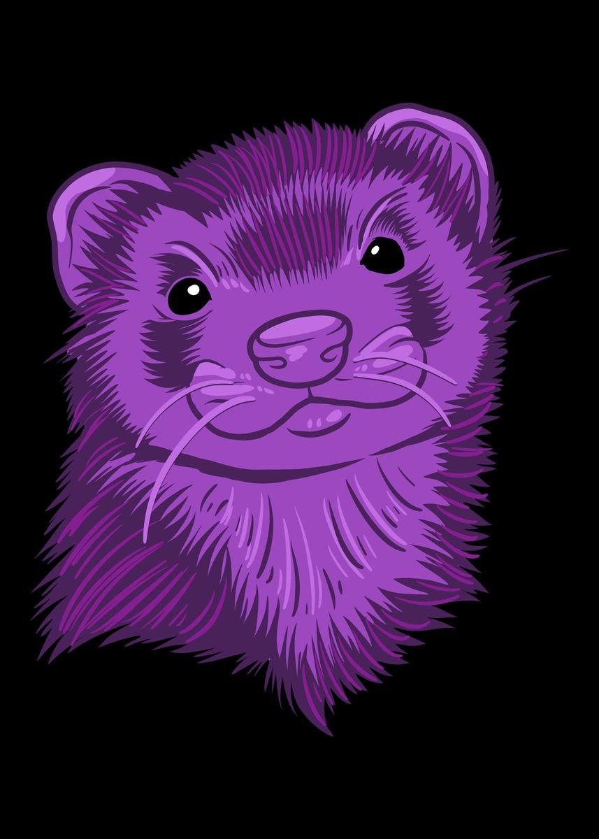 'Ferret' Poster by BobbyBubble | Displate