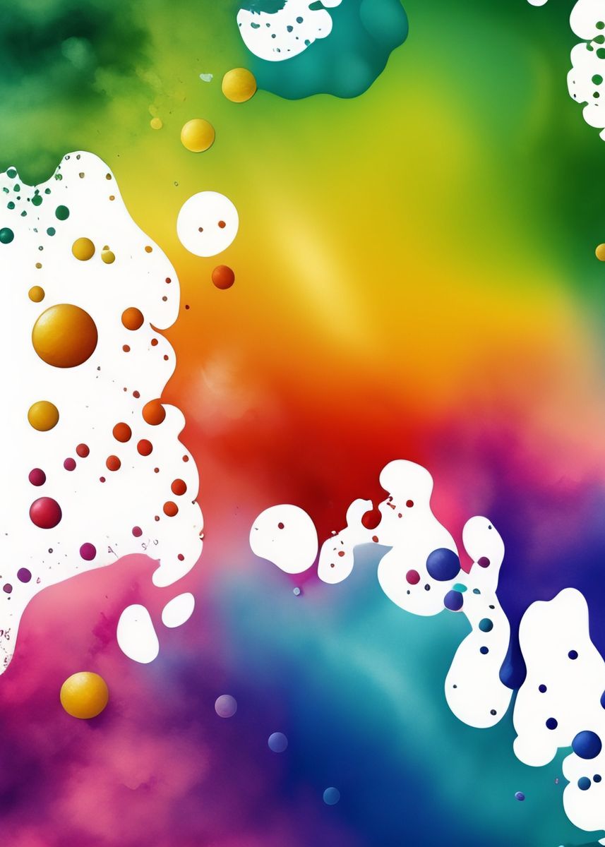 'Watercolor Splash' Poster by ALMA Studio | Displate