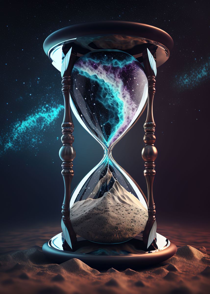 'the flow of time' Poster, picture, metal print, paint by Elysia | Displate