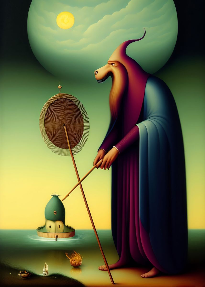 'Surreal characters monster' Poster, picture, metal print, paint by NAMA | Displate