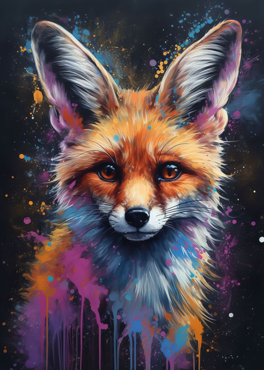 'Fennec Fox painting' Poster, picture, metal print, paint by Karolina ...
