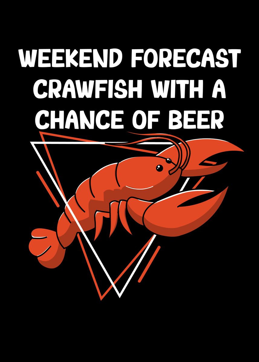 'Weekend Forecast Funny' Poster, picture, metal print, paint by ...