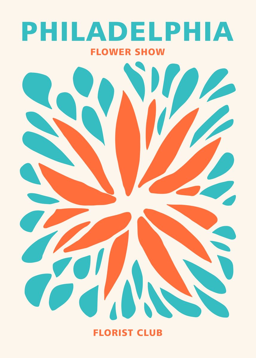 'Philadelphia Florist Club' Poster by HyggeStudio | Displate