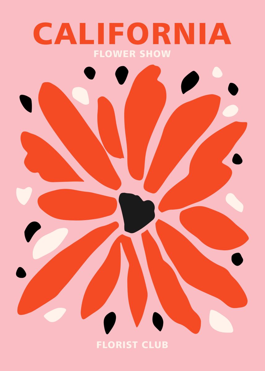 'California Florist Club' Poster, picture, metal print, paint by ...