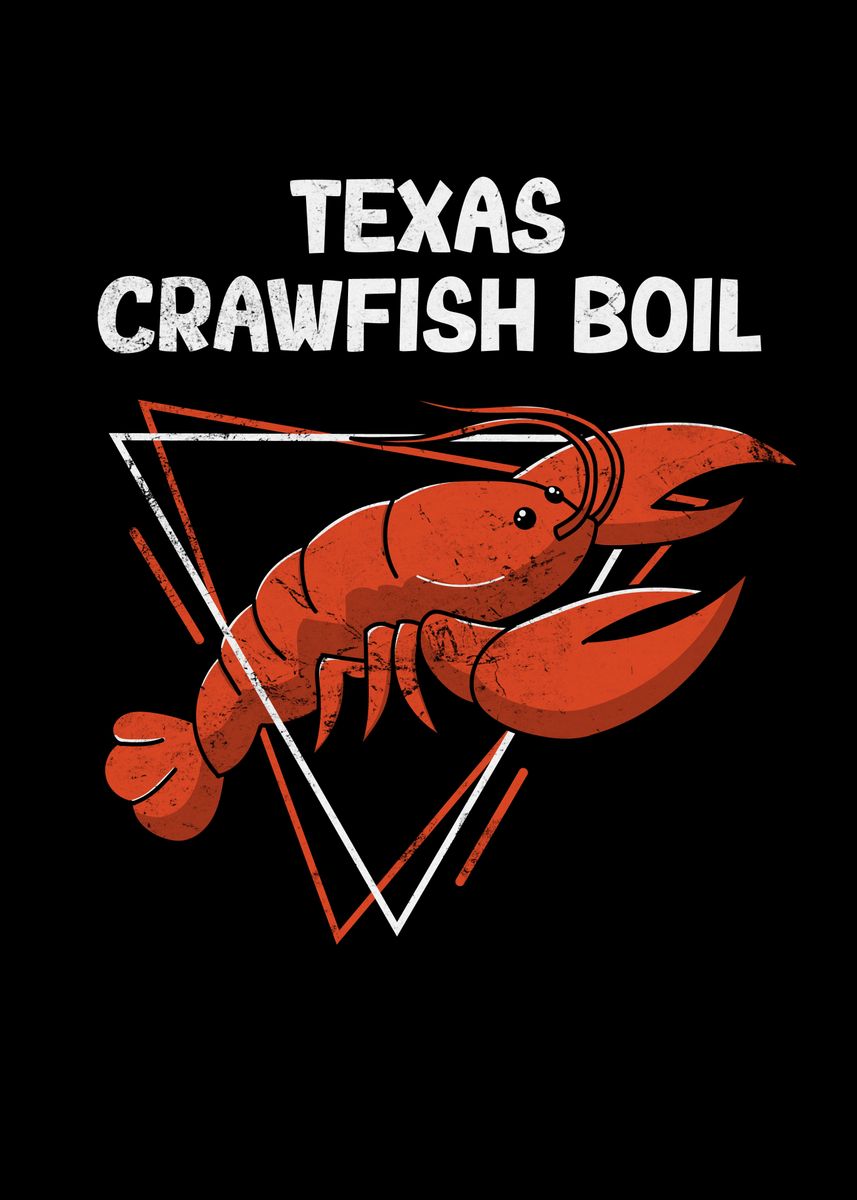 'Texas Crawfish Boil Cajun' Poster by MaximusDesigns | Displate
