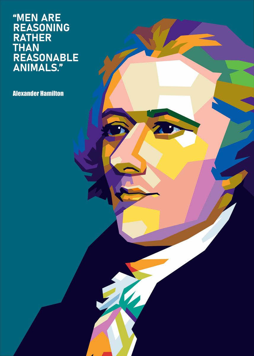 'alexander hamilton' Poster by Erick Sato | Displate