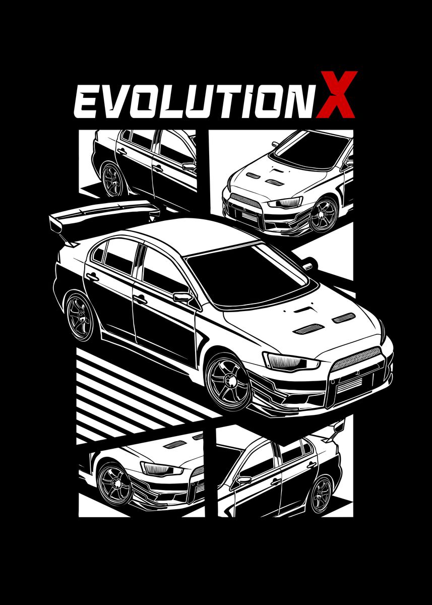 'Evolution X' Poster by Faissal Thomas | Displate
