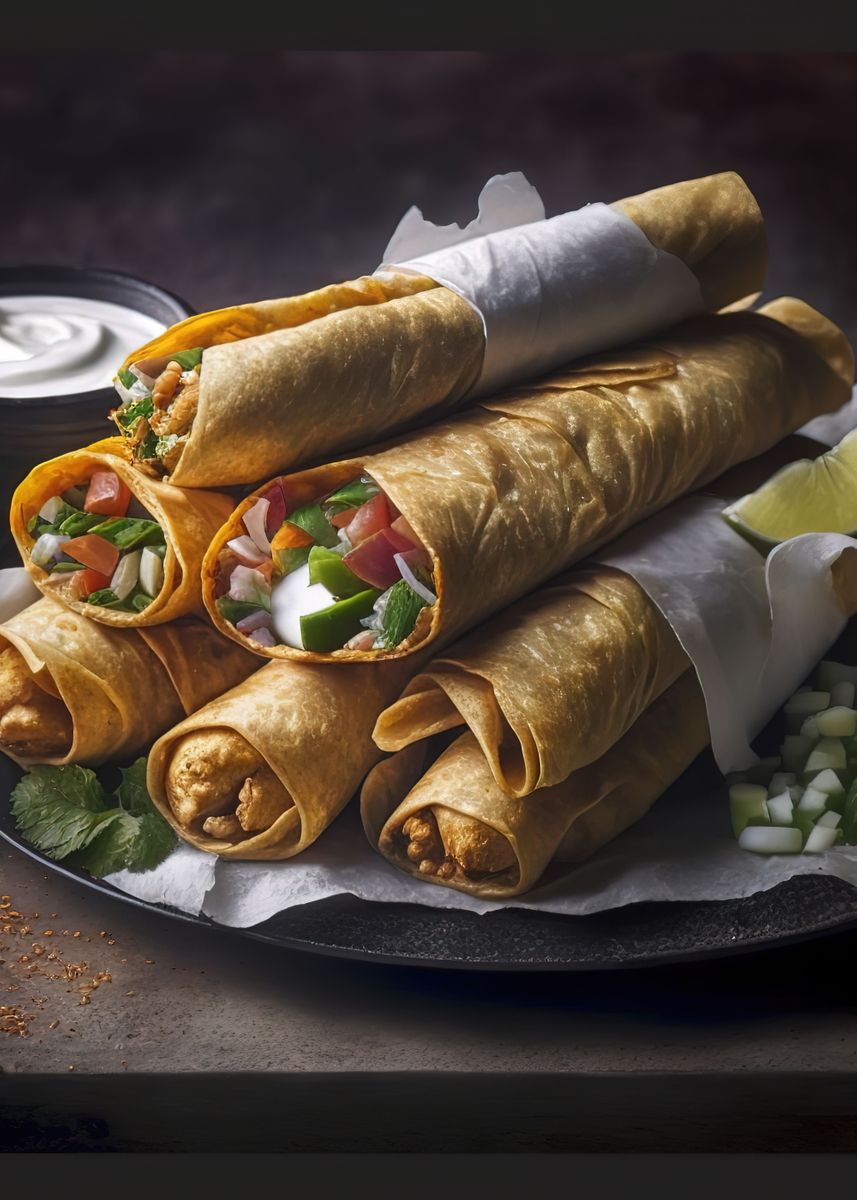 'Spring rolls ' Poster by MAD SPACE | Displate