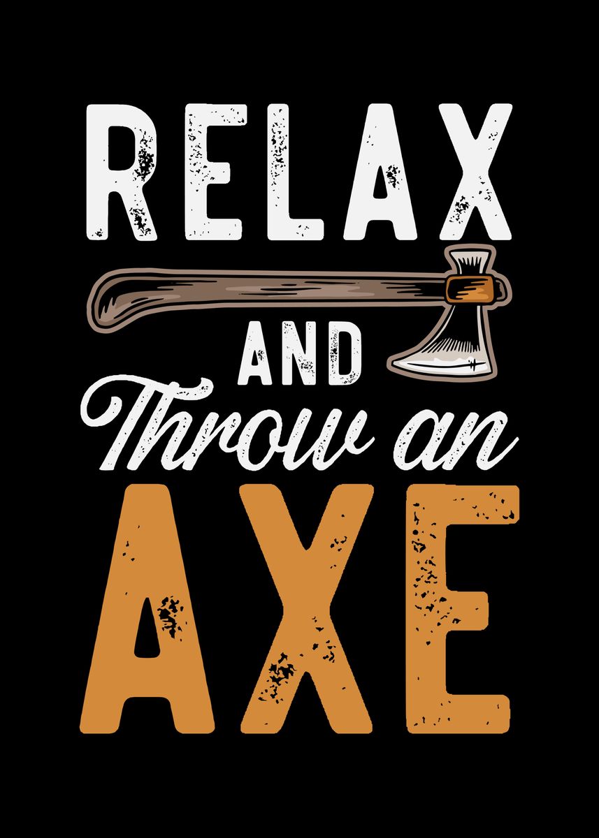'Axe Throwing Hatchet' Poster by NAO | Displate
