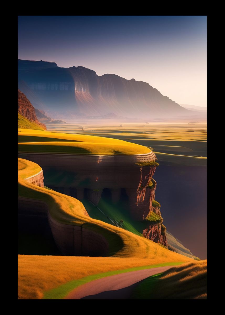 'Cave Under The Cliff' Poster by Merchkaiser | Displate