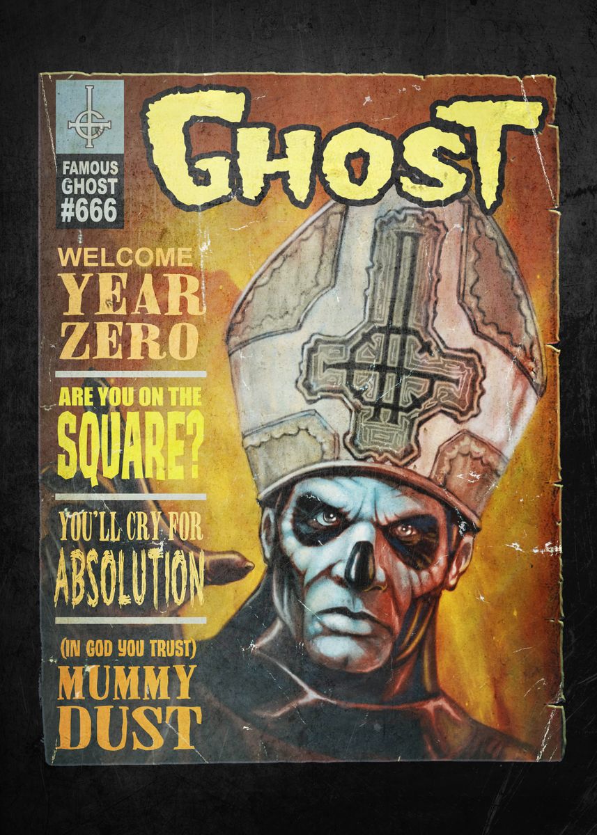 'Welcome Year Zero' Poster, picture, metal print, paint by Ghost | Displate
